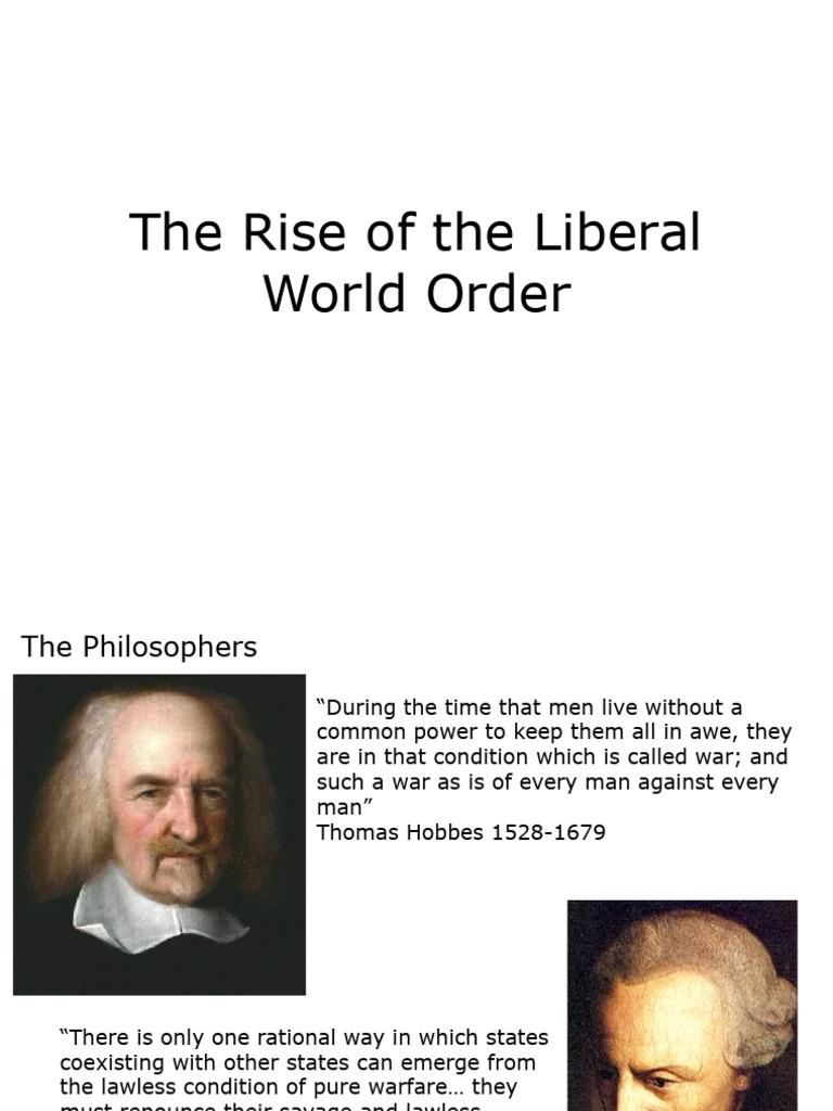 Evolution of the Liberal World Order | PDF | United Nations ...