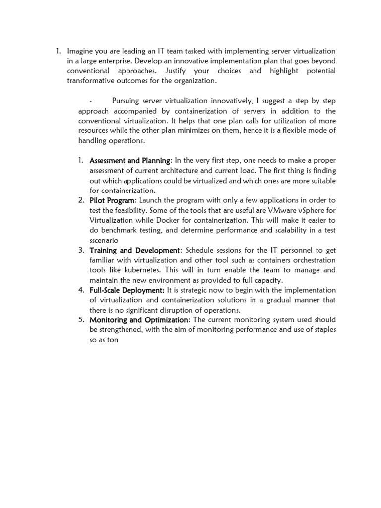 Implementing Server Virtualization | PDF