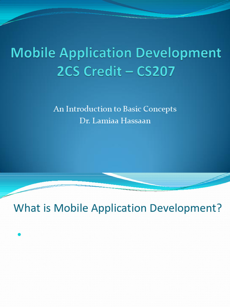 Lec01an Introduction Pdf Android Operating System Java Programming Language