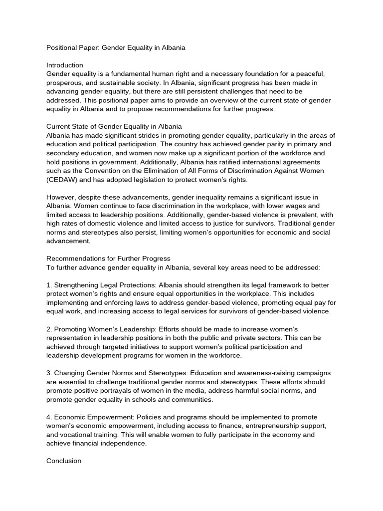 SHALOM - MUN 2024 | PDF | Gender Studies | Gender Equality