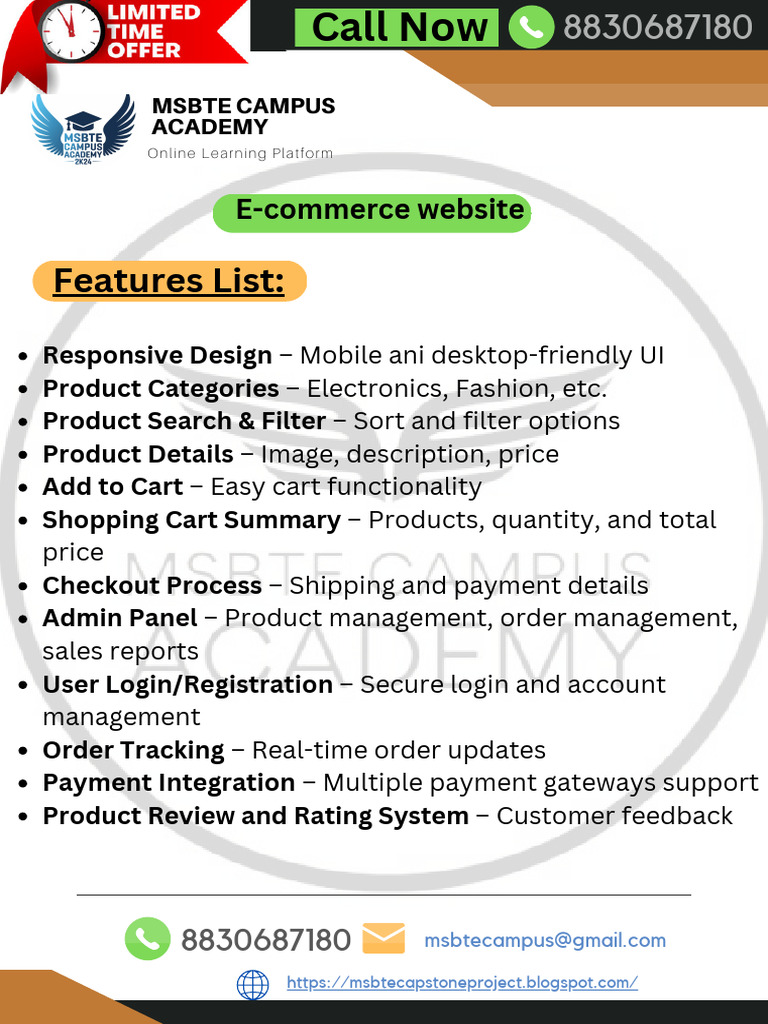 E-Commerce Website Demo | PDF | Educational Technology | Point Of Sale