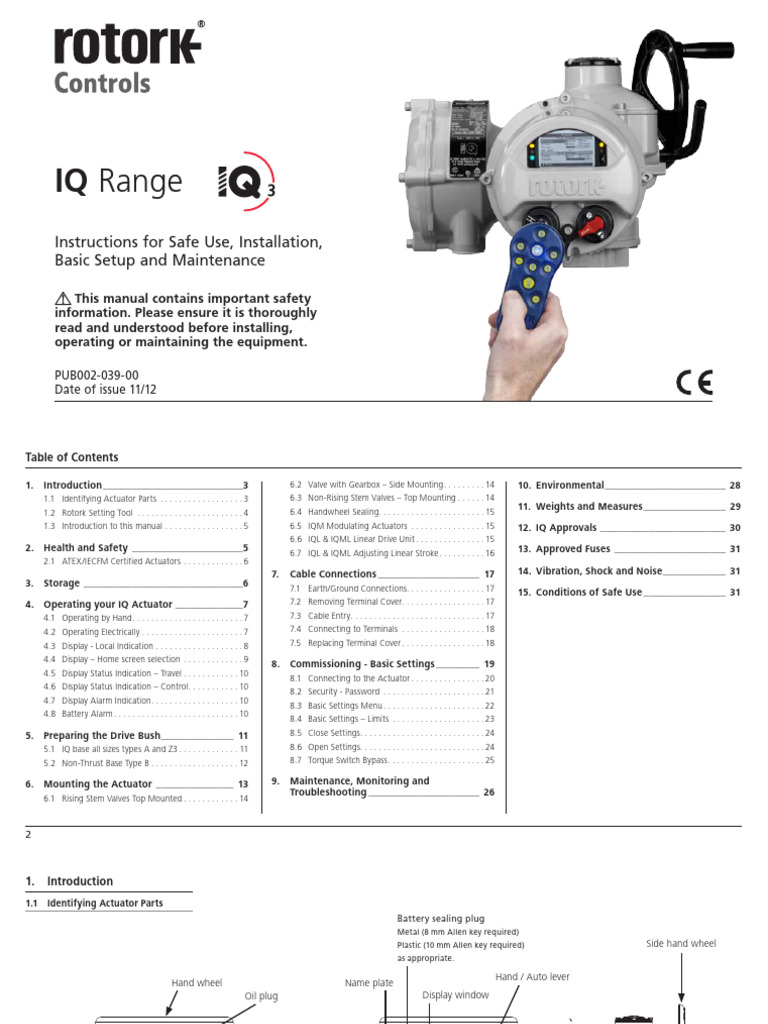 Actuator Manual | PDF | Valve | Actuator