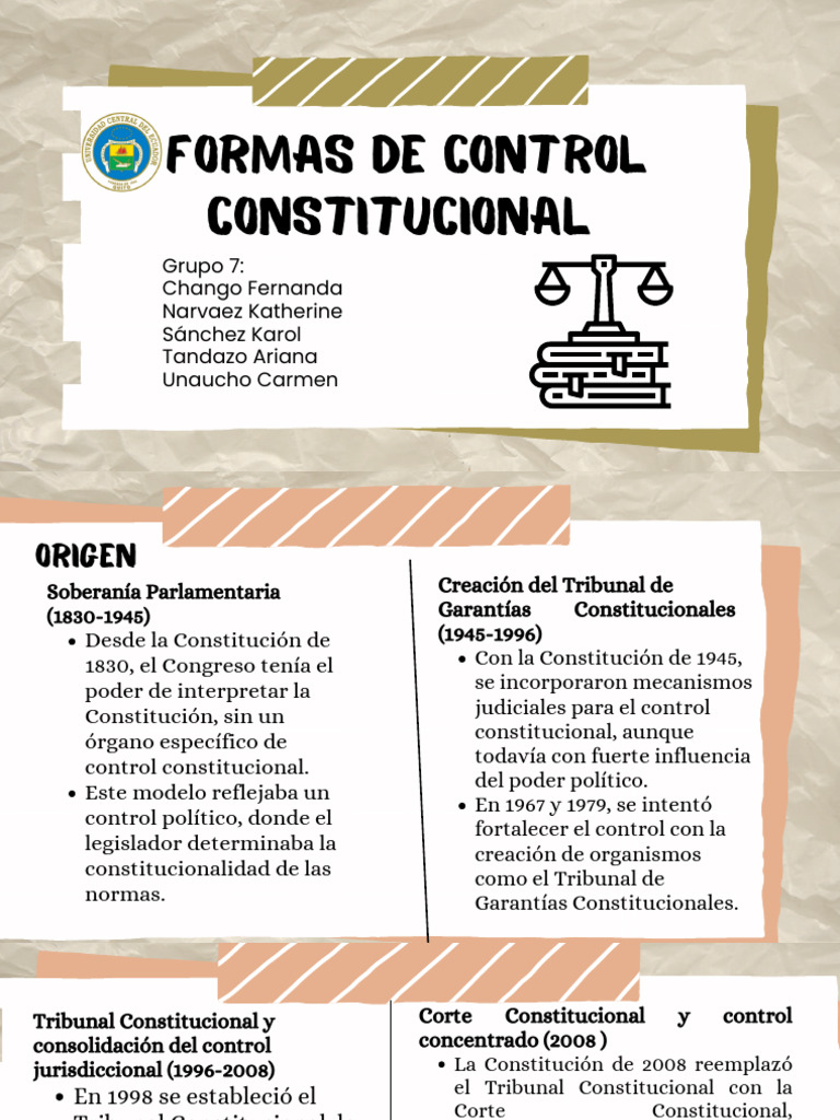 Control Constitucional en Ecuador | PDF | El proceso de destitución ...