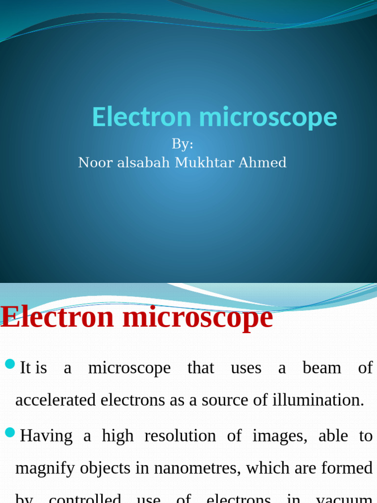 6 Electron Microscope | PDF | Microscope | Electron Microscope