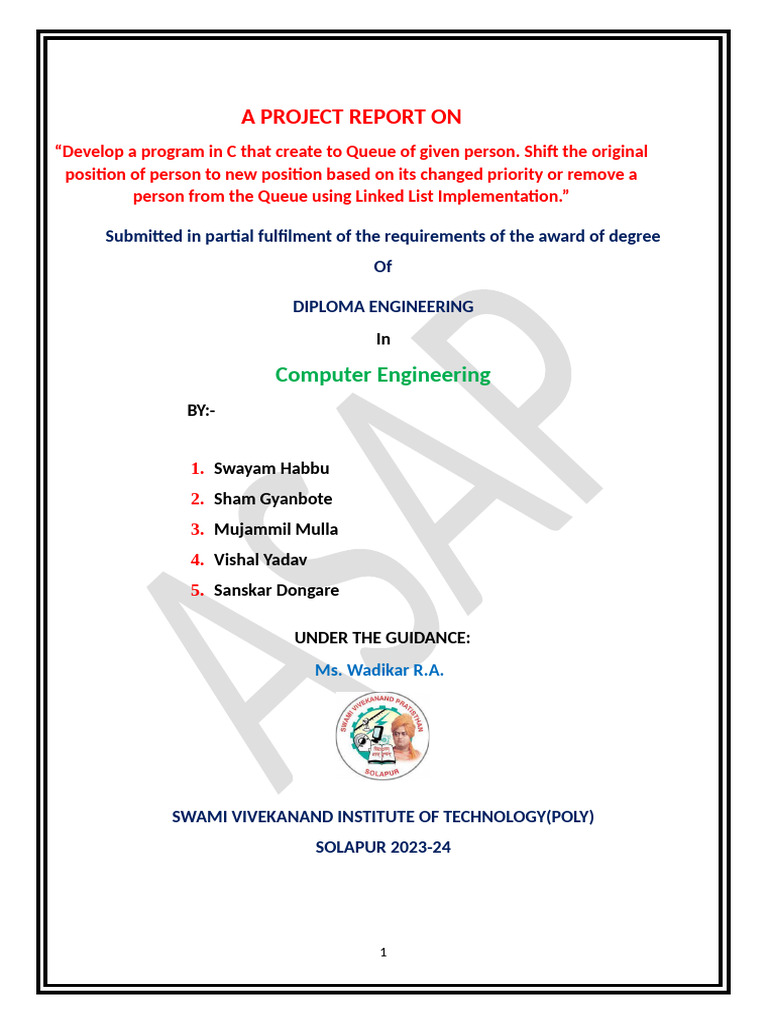 DSU Microproject | PDF | Queue (Abstract Data Type) | Algorithms And ... DSU Microproject | PDF | Queue (Abstract Data Type) | Algorithms And ...