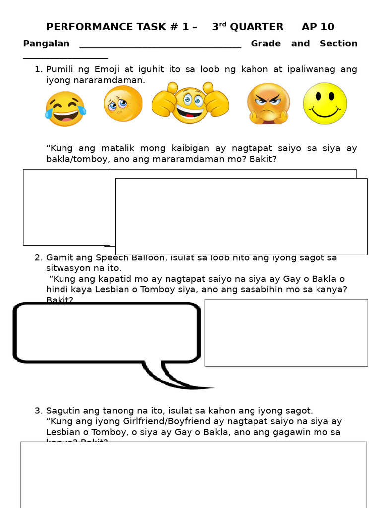 PERFORMANCE-TASK-1-3rd-QUARTER | PDF
