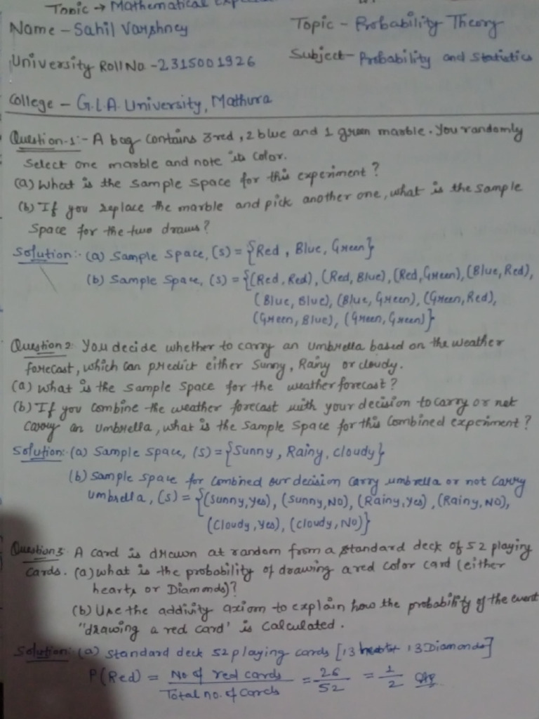 Probability Theory | PDF