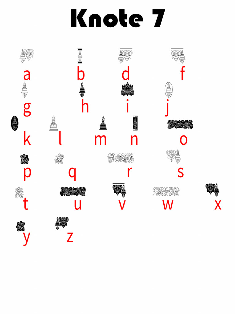 Knote Font - Page - 07 | PDF