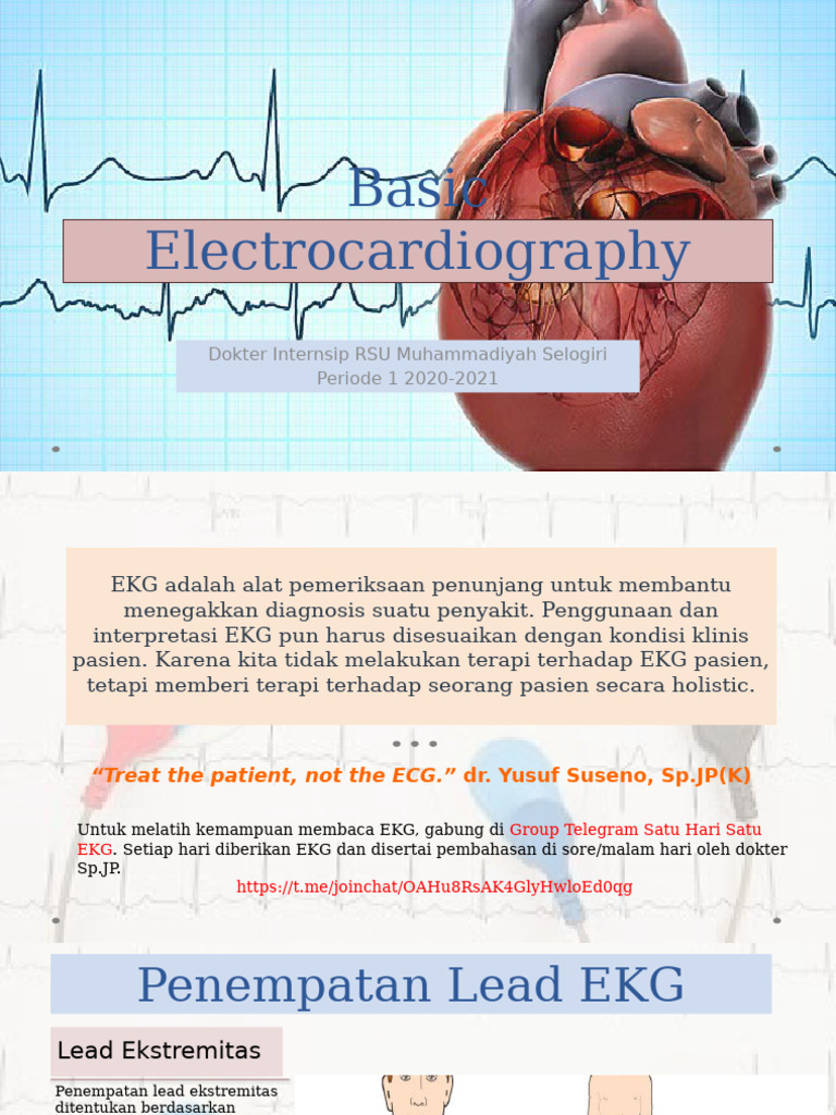 Basic Electrocardiography Edit | PDF | Electrocardiography | Internal Medicine