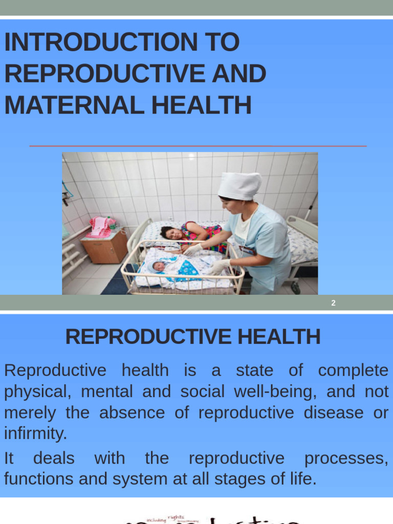 Introduction To Reproductive and Maternal Health | PDF | Childbirth ...