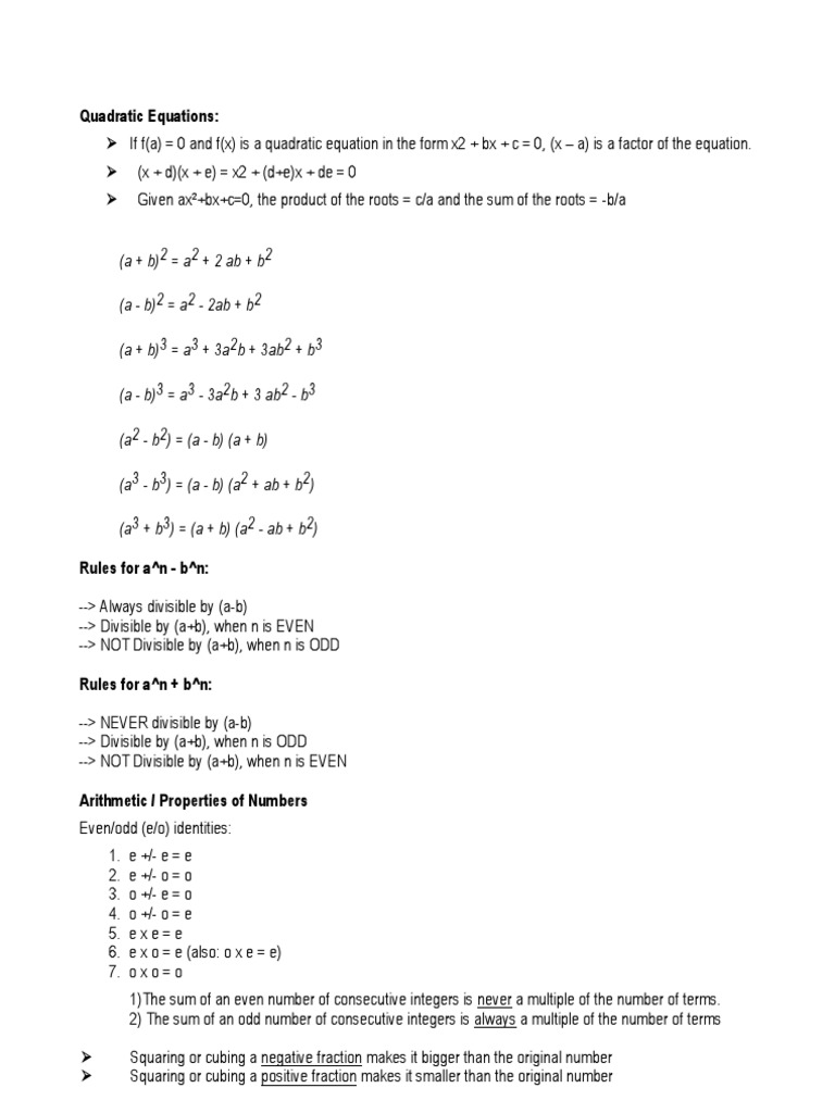 Gmat Math | PDF | Triangle | Standard Deviation