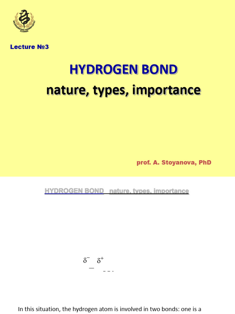 Topic 3 | PDF | Chemical Bond | Hydrogen Bond