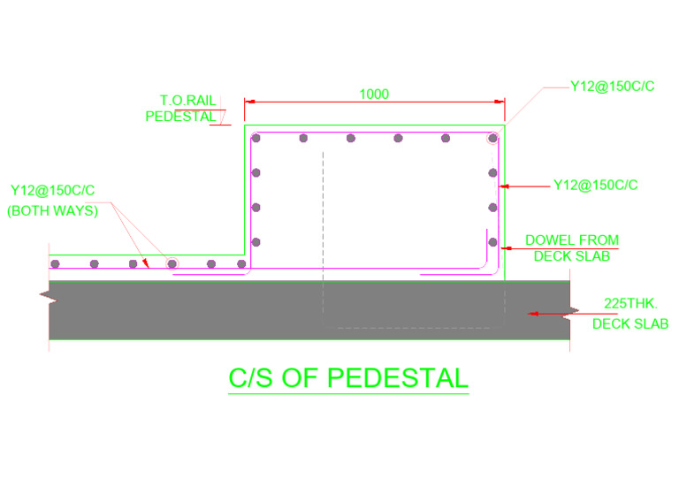 Y12 Pedestal and Deck Slab Details | PDF