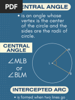 Relationships Among Chords, Arcs, Central Angles | PDF | Circle | Angle