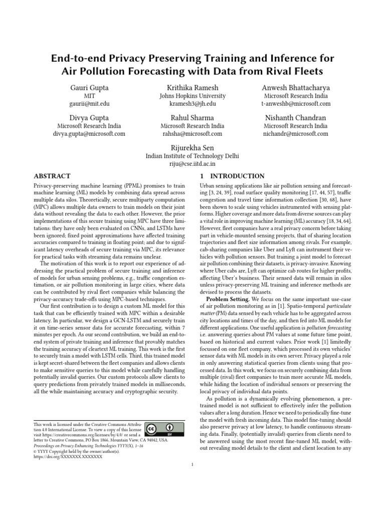 pollution | PDF | Forecasting | Machine Learning