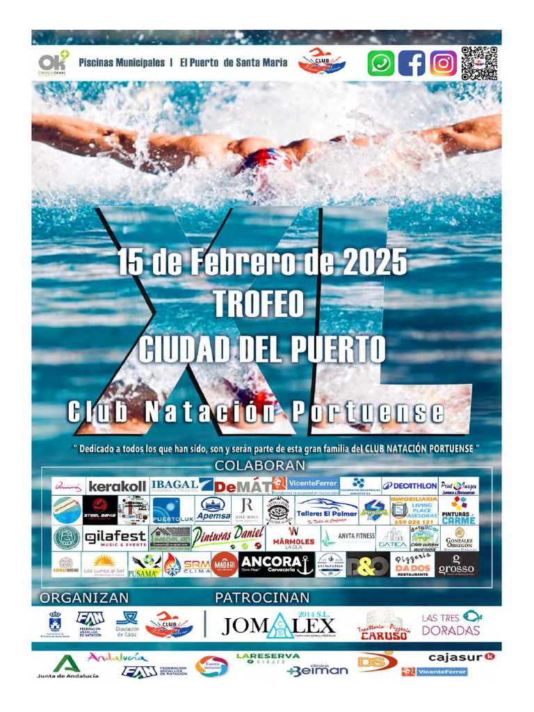 Series Trofeo Portuense 2025 | PDF | Actividades de ocio | Nadando