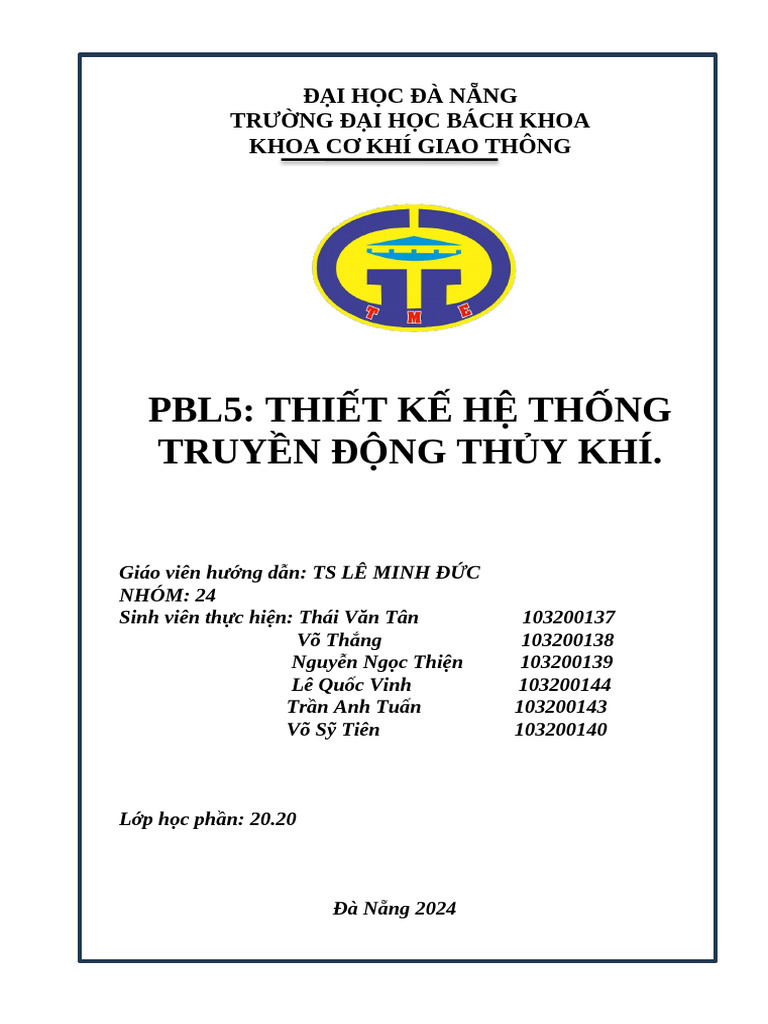 thuyết minh PBL5 | PDF