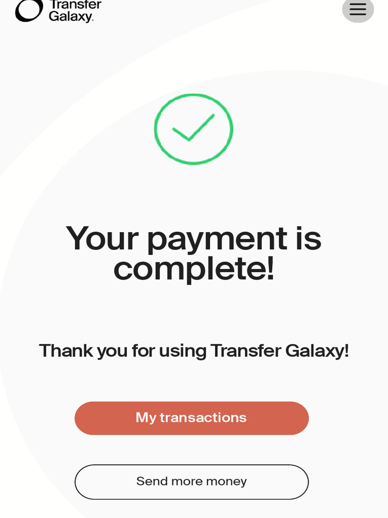 Online Money Transfer - Send Money To Loved Ones Payment Success ...