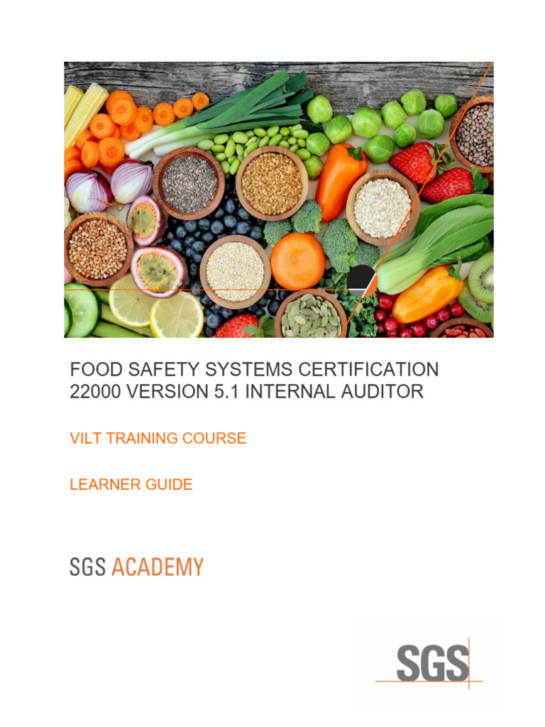 Learners Guide | PDF | Hazard Analysis And Critical Control Points ...