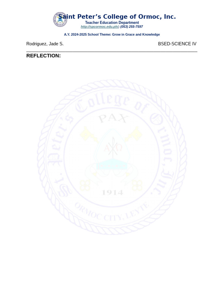 Filed Study 1 (Reflection Benedictine Hallmarks) | PDF