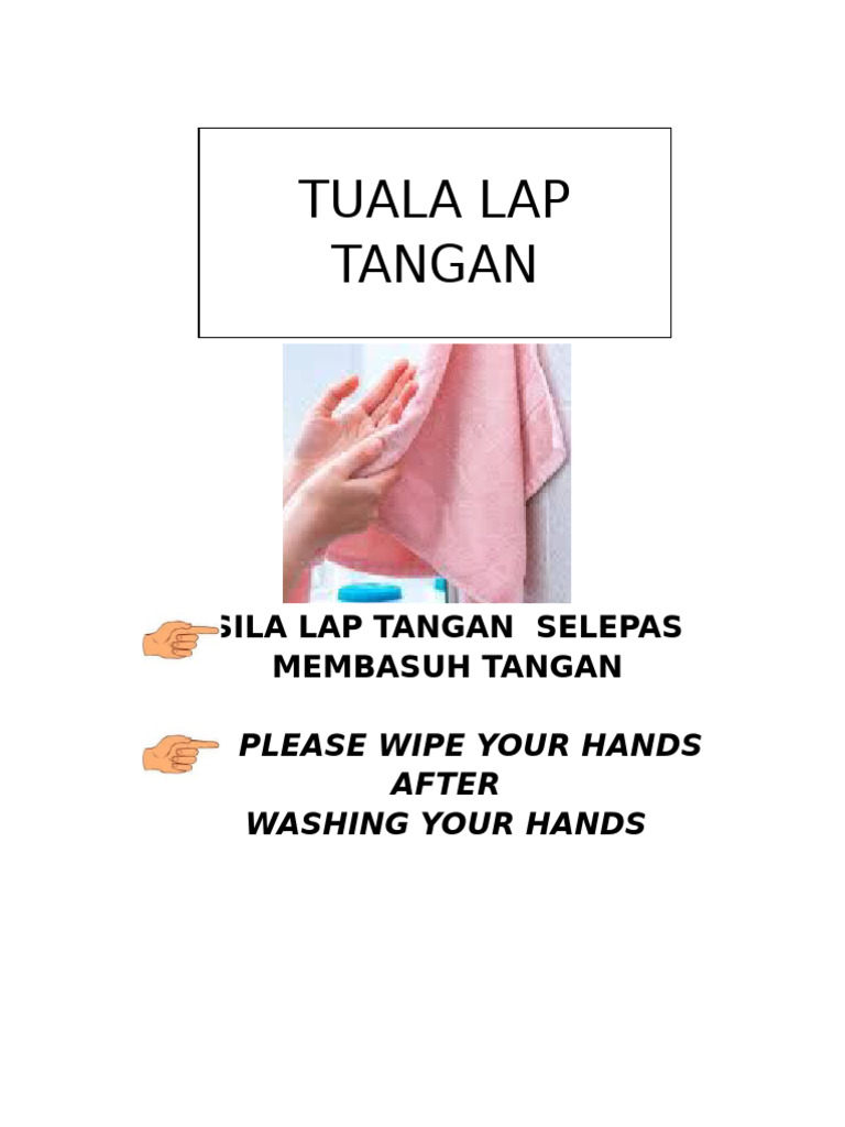 Wipe Your Hands | PDF