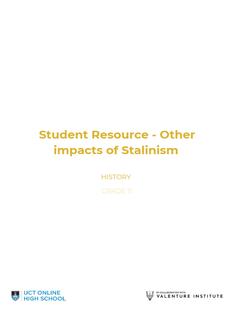 Grade 11 - History - CAPS - M4 - S1 - C1.1 - Student - Resource - Other ...