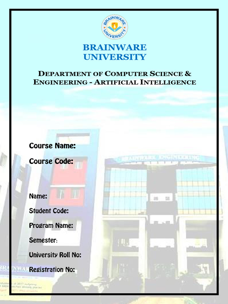 Lab Front Page & Index - AI | PDF