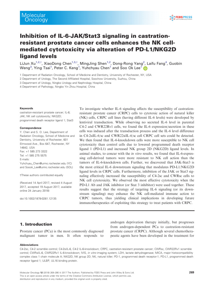 Manuscrito 3. Receptores TK | PDF | Natural Killer Cell | Extracellular ...