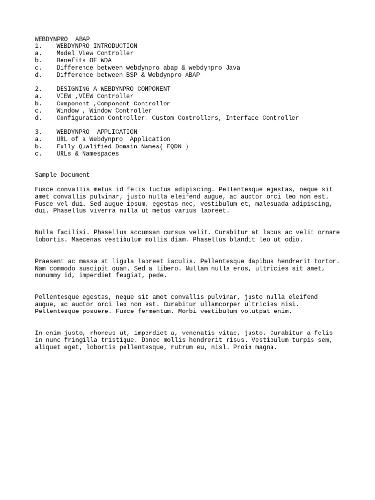 Webdynpro Abap | PDF