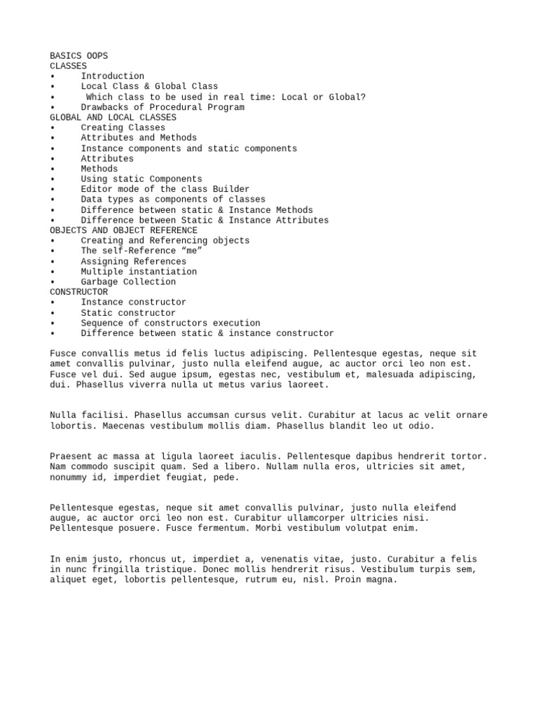 Oops Abap Concepts | PDF