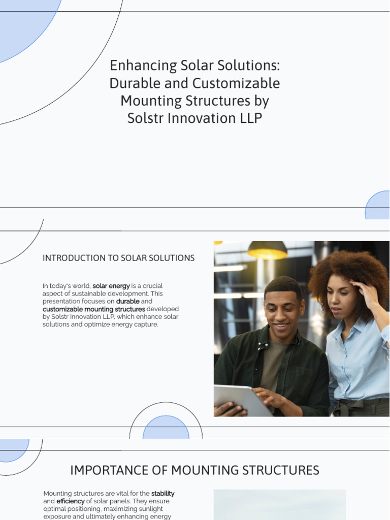 Slidesgo Enhancing Solar Solutions Durable and Customizable Mounting ...