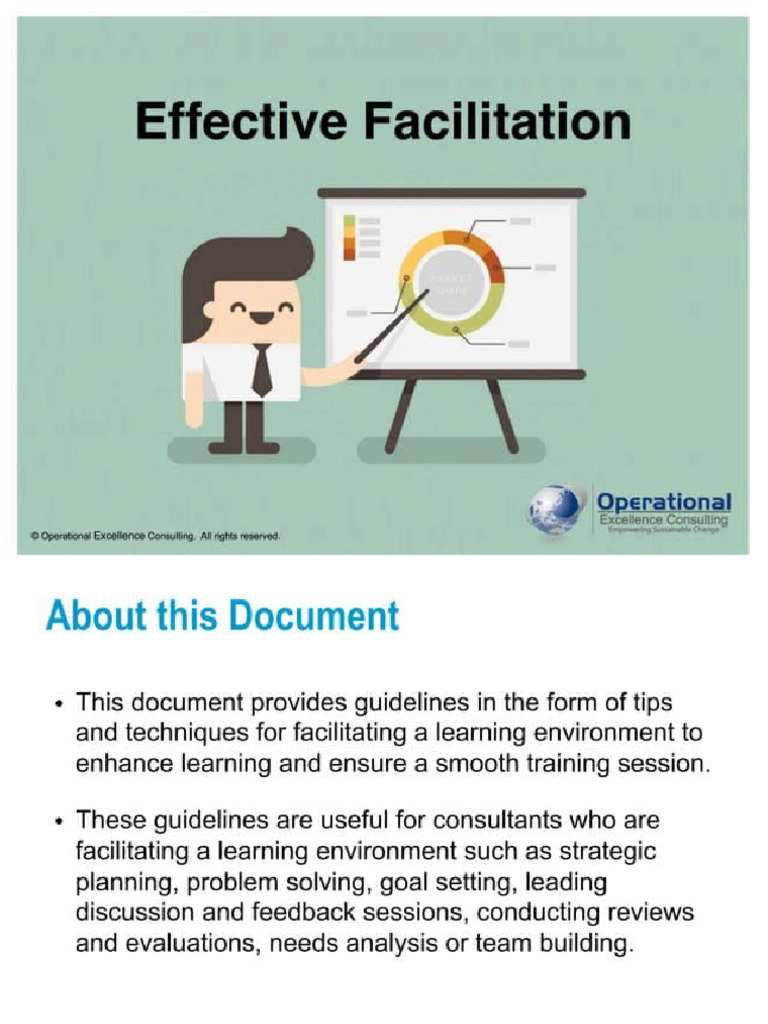 Effective Facilitating Skills | PDF