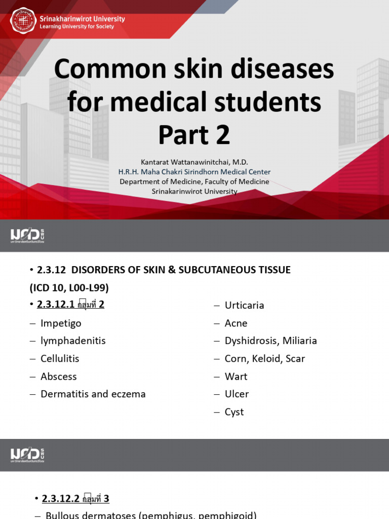 Common Skin Diseases for Medical Students | PDF | Candidiasis | Animal ...