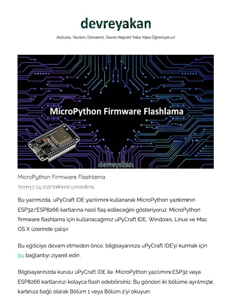 MicroPython Firmware Flashlama | PDF