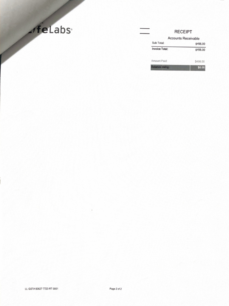 Life Lab Bills | PDF