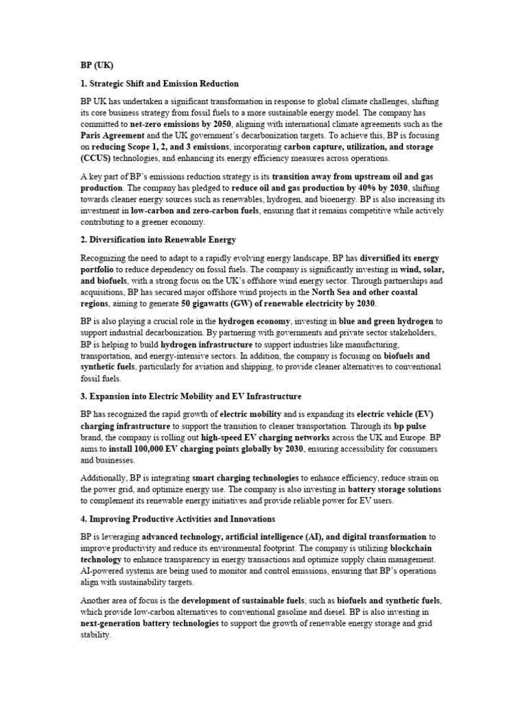 BP UK_PGP_Tirtha_Maitra_28_058 | PDF | Electric Vehicle | Renewable Energy