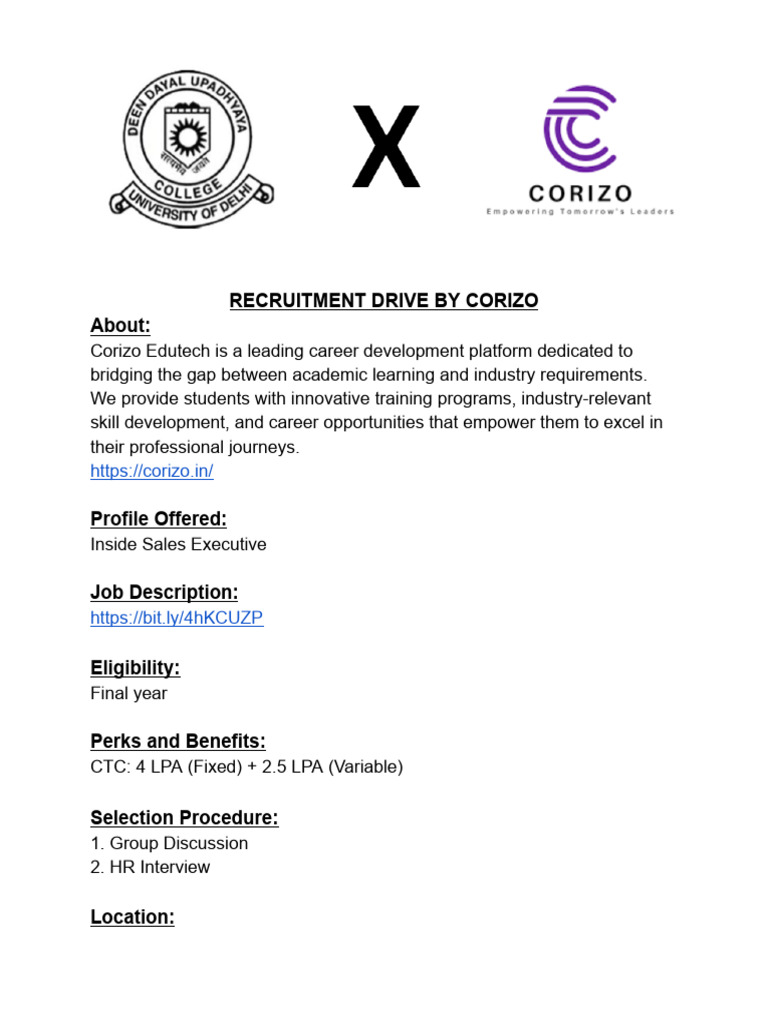 Final Year Students: Inside Sales Role | PDF
