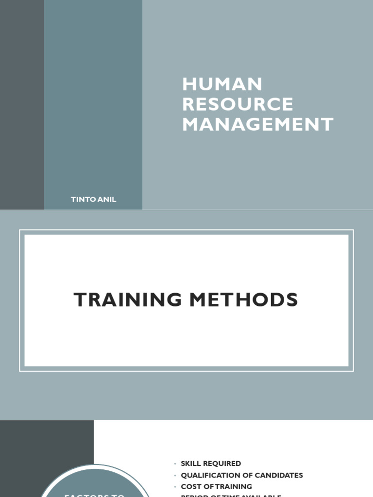 Training Methods-On The Job Training | PDF | Learning | Vocational Education