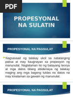 Fil - Report Propesyonal Na Pagsulat | PDF