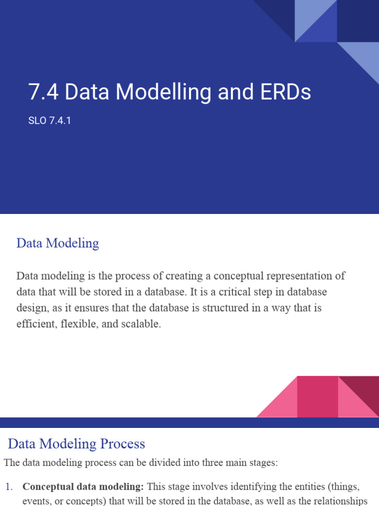 Data Modeling & ERD Basics | PDF | Data Model | Databases