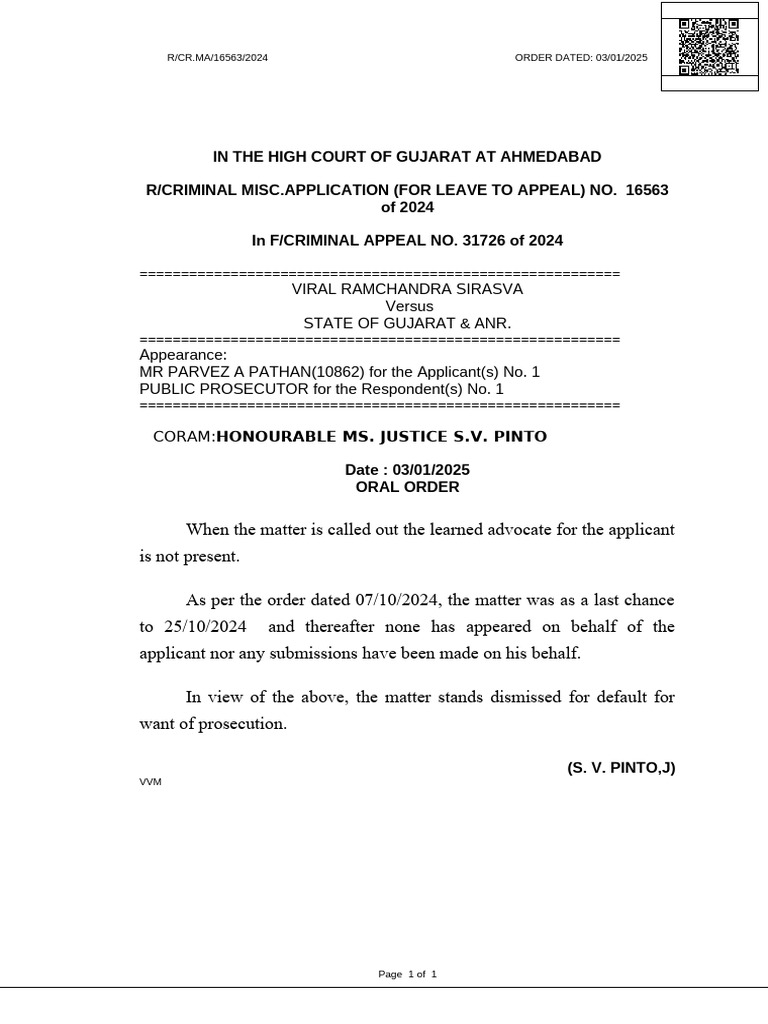 CR - Ma165632024 GJHC240562182024 3 03012025-2025 Gujhc 913 | PDF