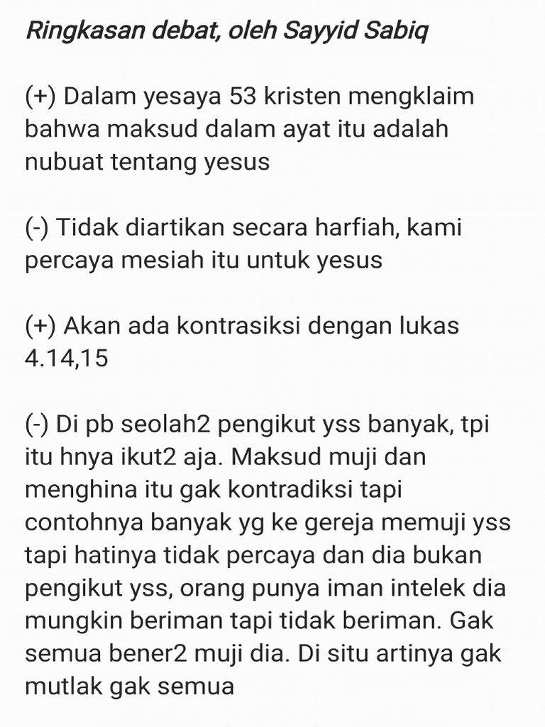 YESAYA 53, Nubuwat Yesus | PDF