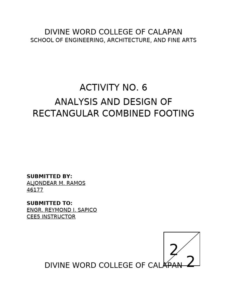 CEE5 Seatwork Frontpage | PDF