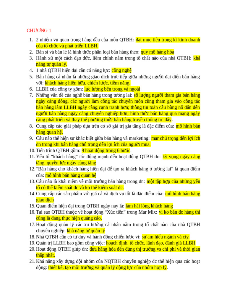 Cuối-kì-QTBH-2 | PDF