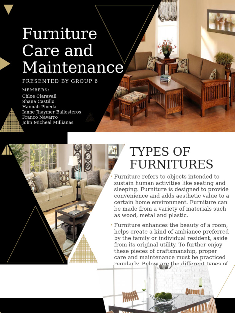 Essential Furniture Care Guide | PDF | Chair | Upholstery