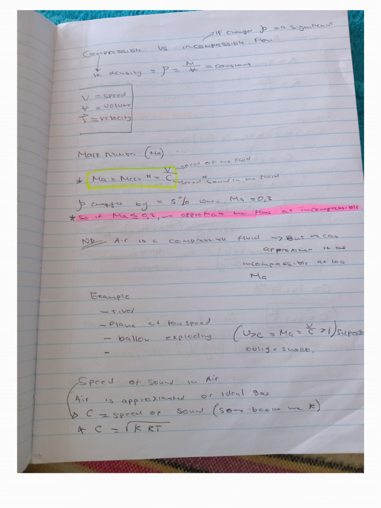 Compressible Vs Incomprehensible Fluid Mechanics | PDF