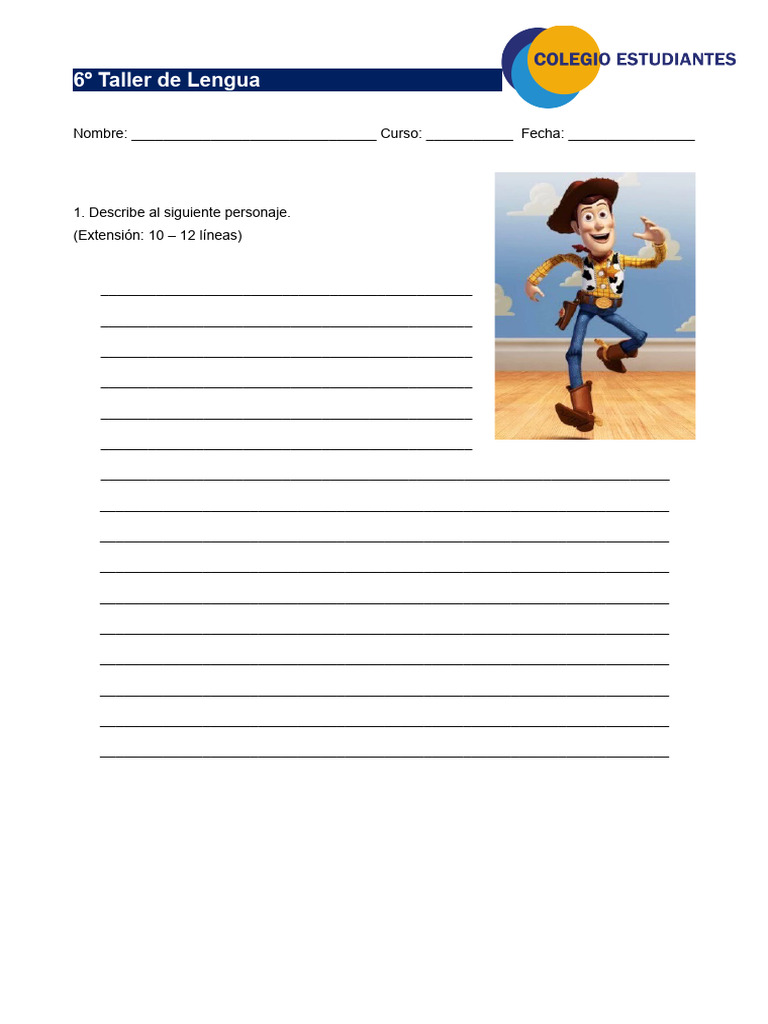 01 - Descripción de Un Personaje | PDF