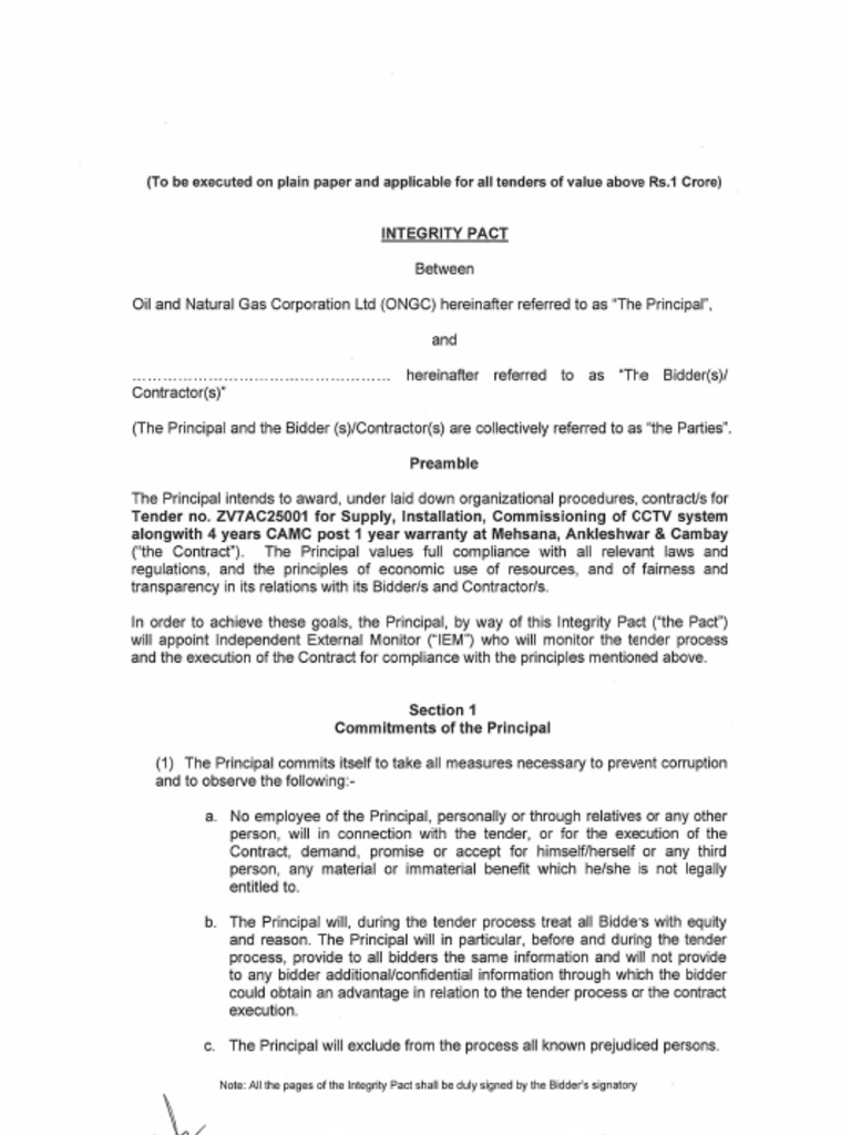 Integrity Pact | PDF