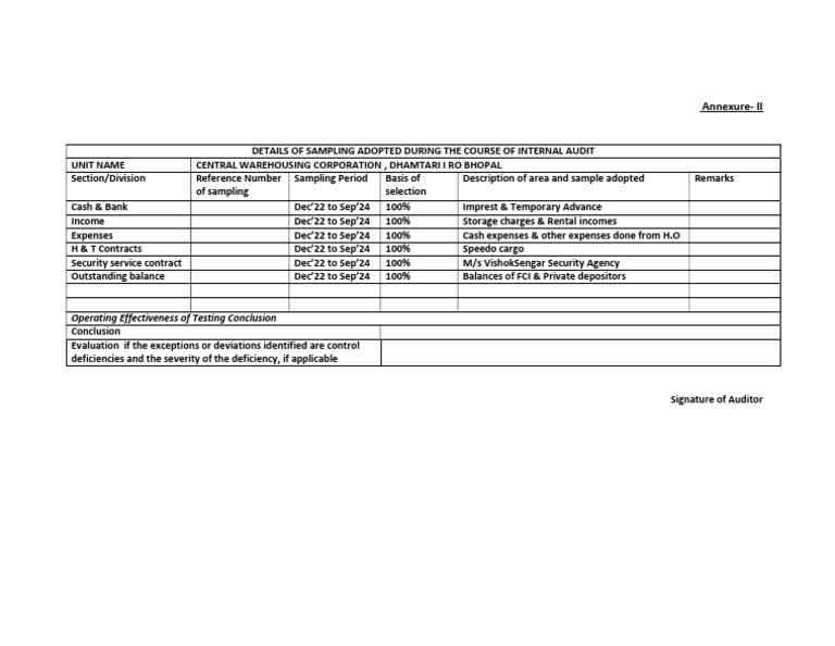 Sampling Document | PDF