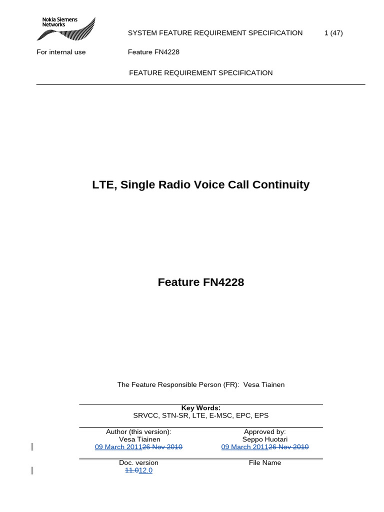 LTE, Single Radio Voice Call Continuity | PDF | Ip Multimedia Subsystem ...